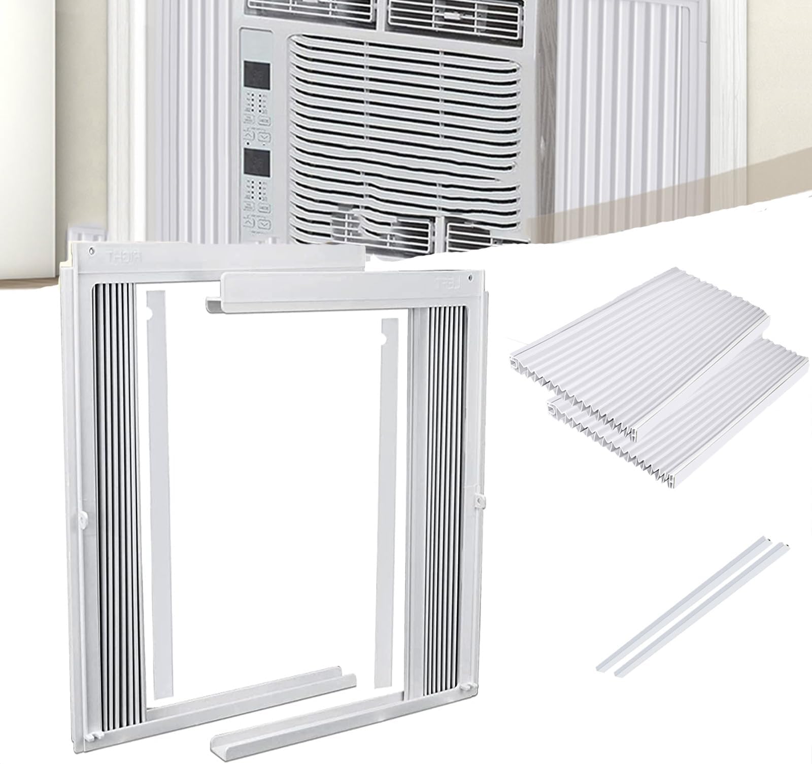 Amazon.com: Window Air Conditioner Side Panels with Frame, Adjustable ...