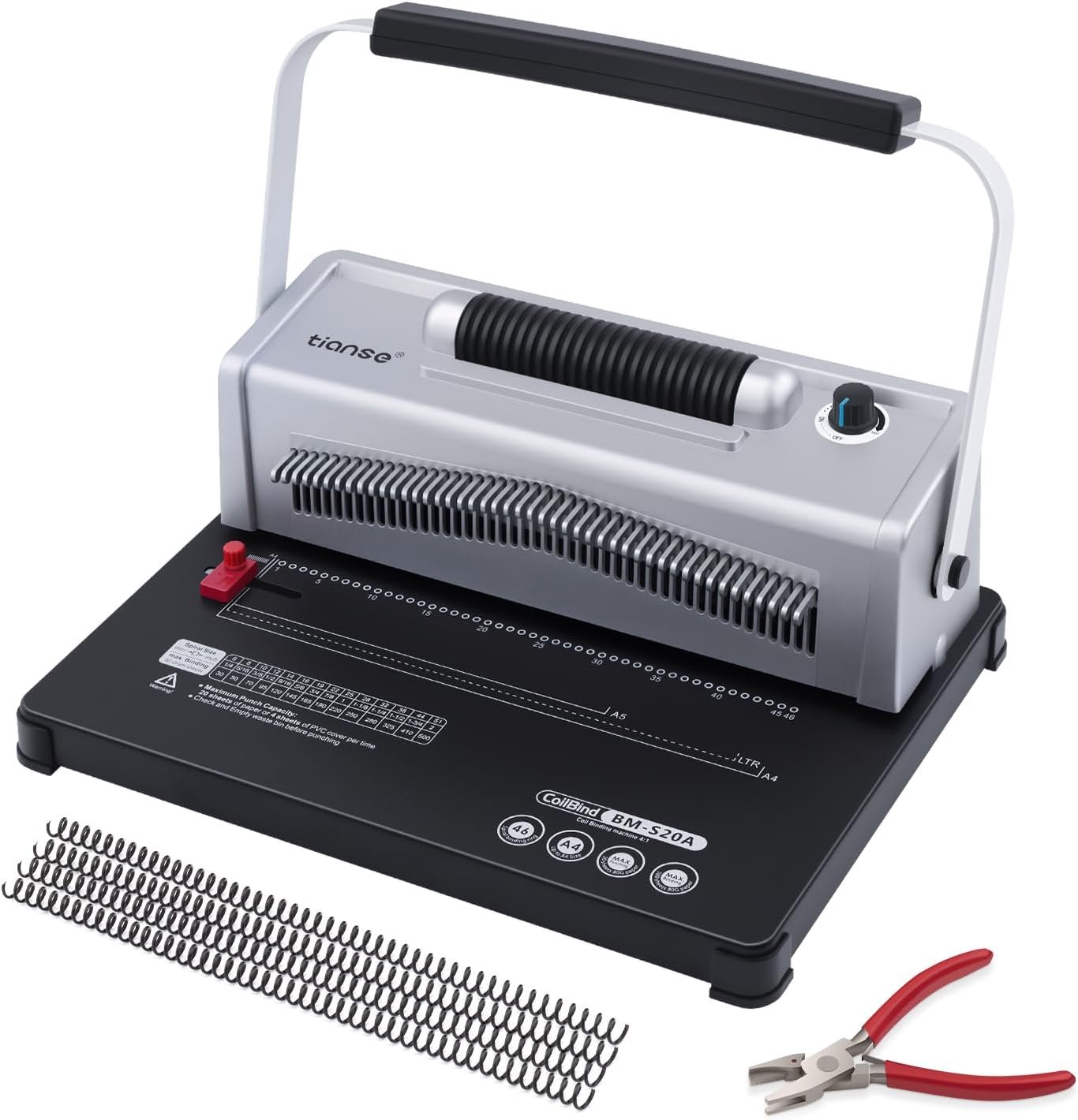 Amazon.com : TIANSE Spiral Binding Machine : Office Products