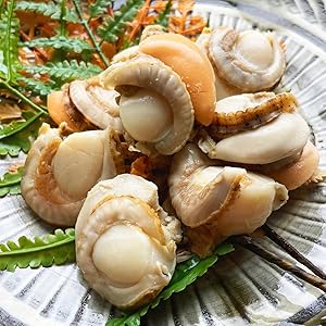 Amazon.co.jp: ボイルホタテ 冷凍 1kg 生食用 業務用 北海道産 NET800g 2S（36-40個入） バーベキュー バター醤油 おつまみ そのまま食べれる : 食品・飲料・お酒