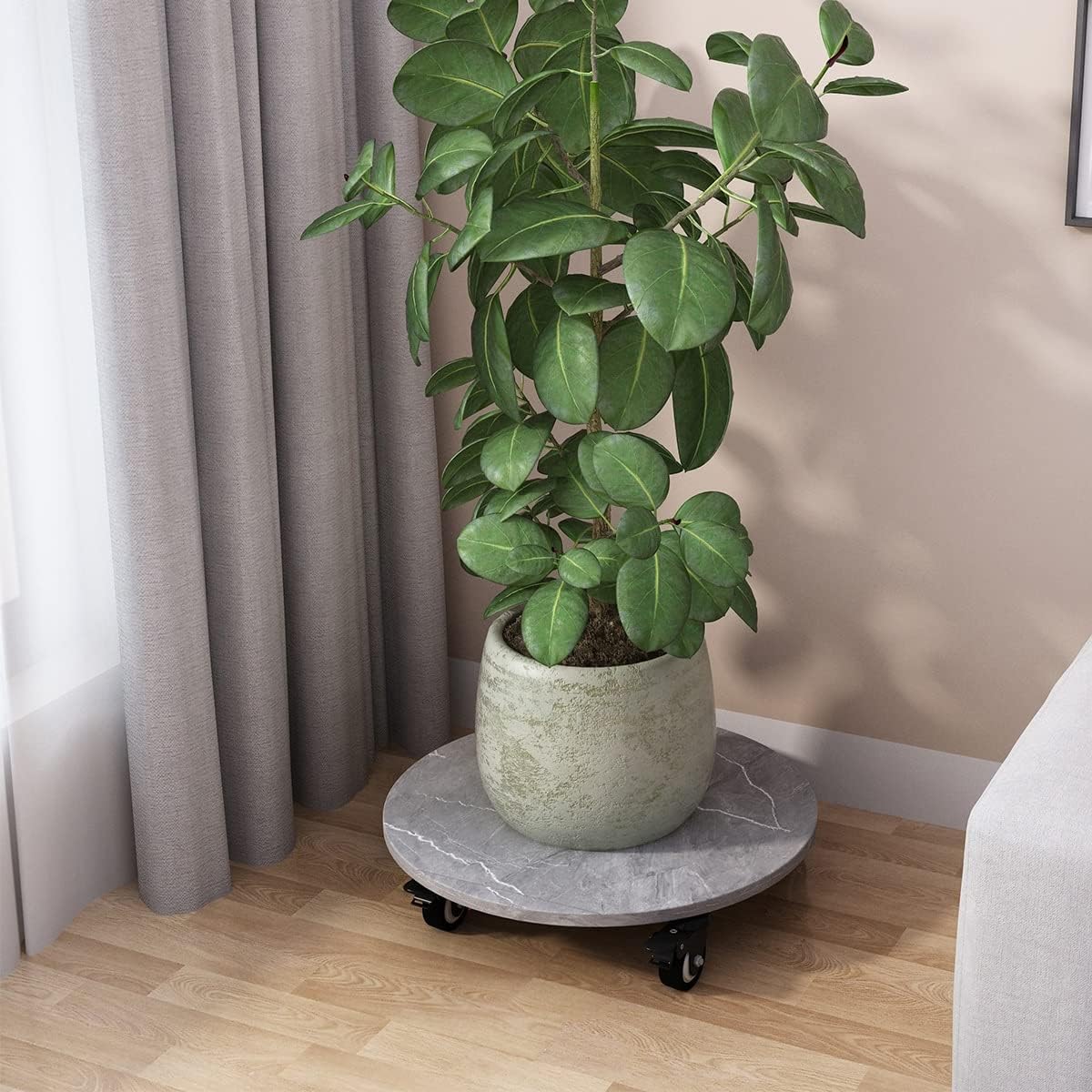 Amazon.com: Plant Pot Trolley - Stand Mover Dolly On Wheels,Garden ...