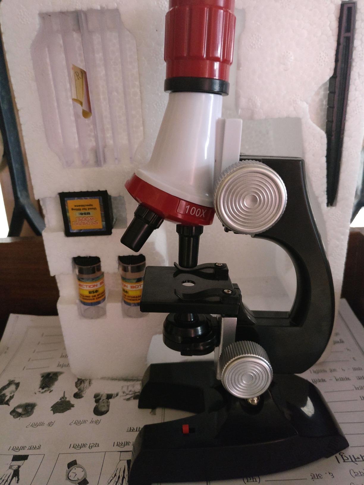 Buy Refined Microscope Kit Chemical Laboratory Apparatus Kids Child ...