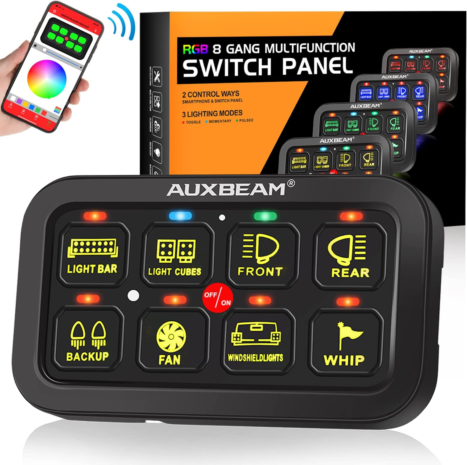 Switch Pros SP-9100 8-Switch Panel Power System With Concealed Mounting ...