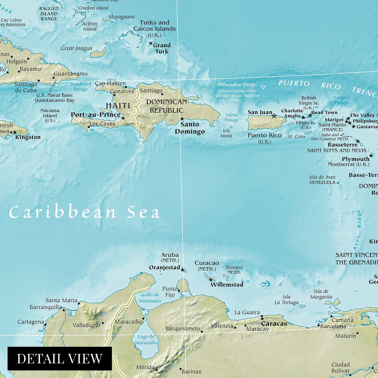 Snapklik.com : 2021 Central America Map - 18x24 Inch Central America ...