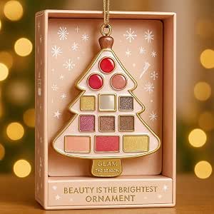 Amazon.com: Christmas Tree Makeup Palette Ornament,Christmas Tree ...