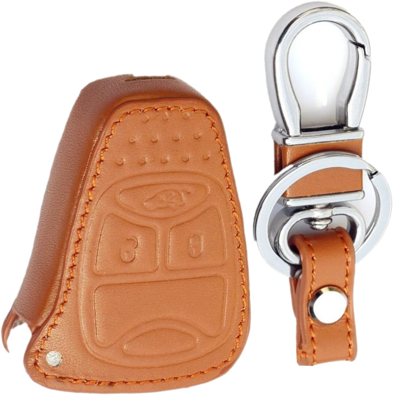 Amazon.com: Rpkey Leather Keyless Entry Remote Control Key Fob Cover ...