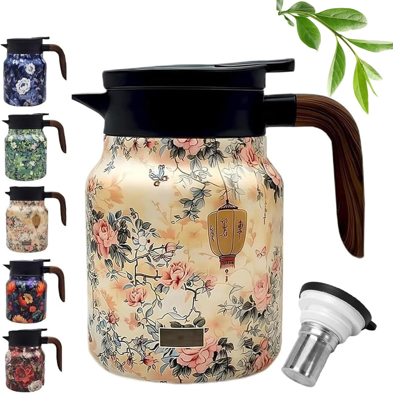 Amazon.com | Infinite Tea Pot with Infuser - 316 Stainless Steel ...