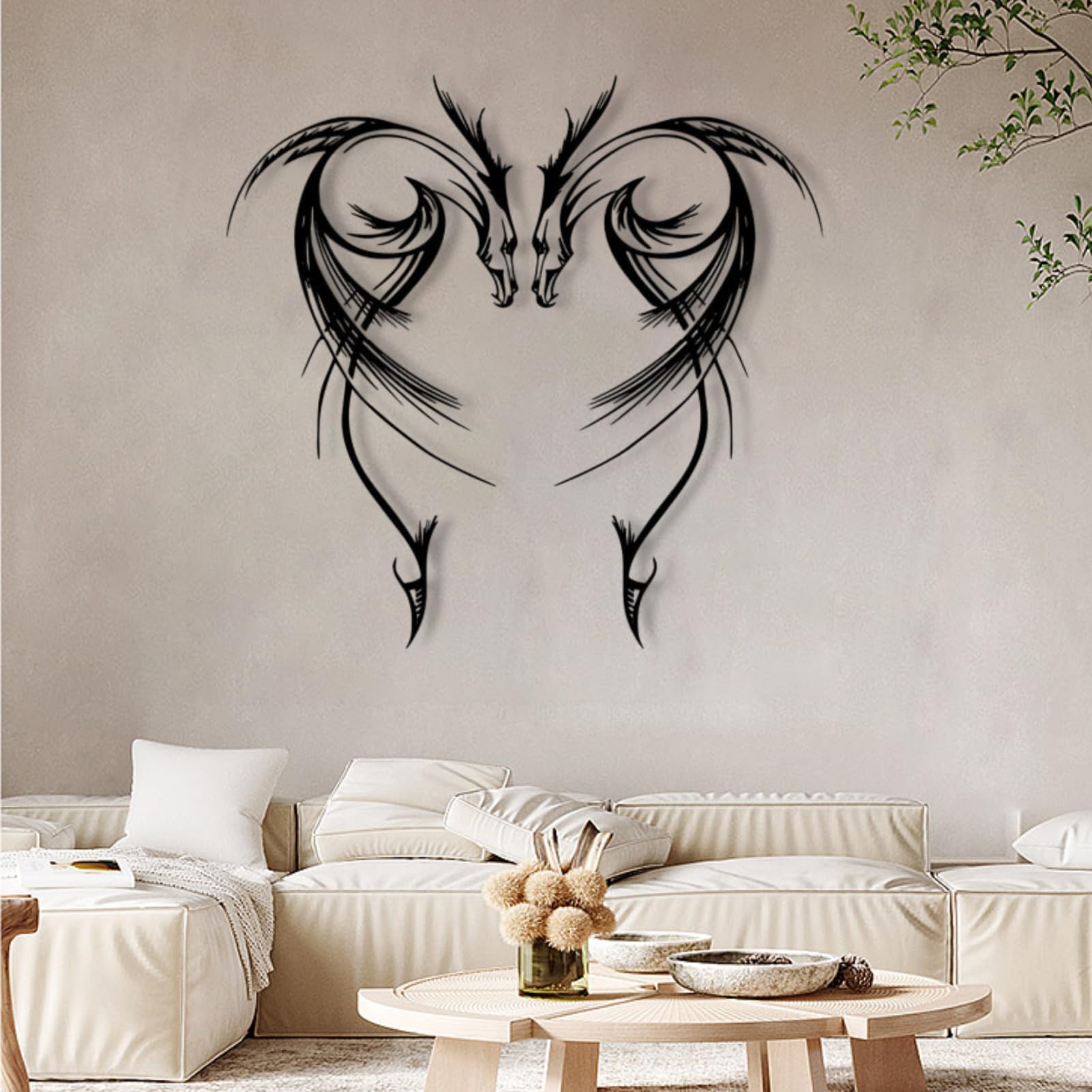 Amazon.com: Cadeali Dragon Metal Wall Art, Dragon Metal Wall Decor ...