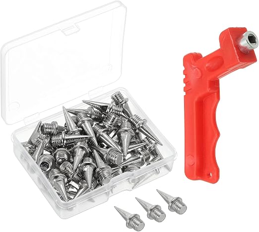 PATIKIL 1/2Inch Shoe Spikes, 50 Pack Steel Long Spikes Track and Field ...