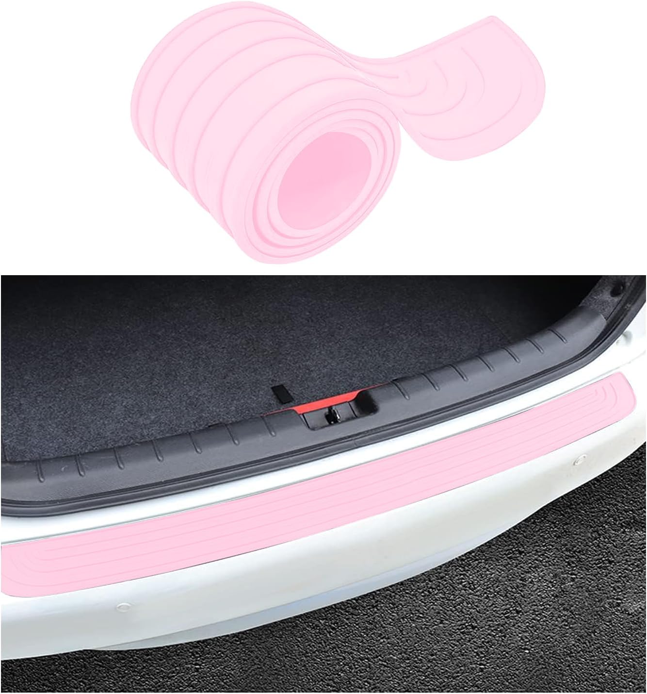 Amazon.com: Kewucn Car Rear Bumper Protector Guard, Rubber Scratch ...