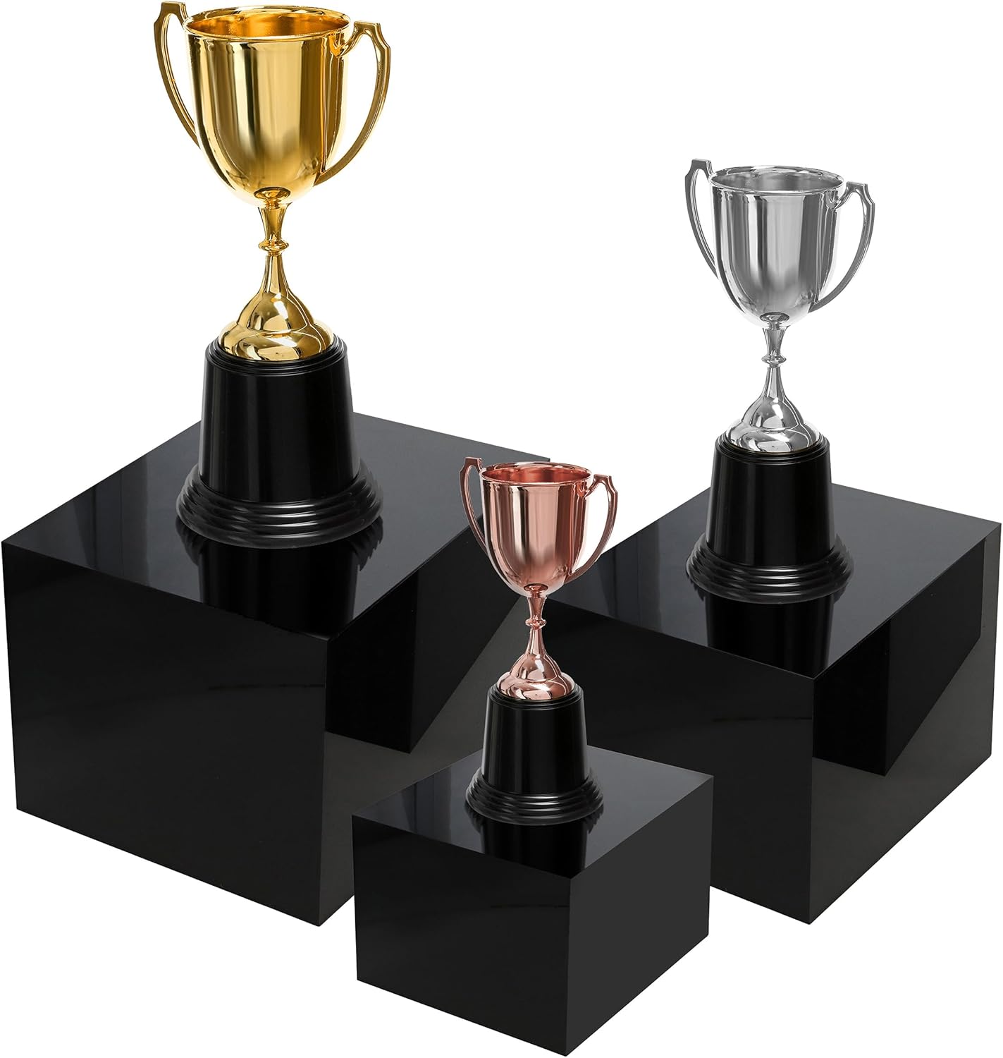 Amazon.com: 7Penn Acrylic Risers for Display Shelf - 3 Piece Black Shoe ...