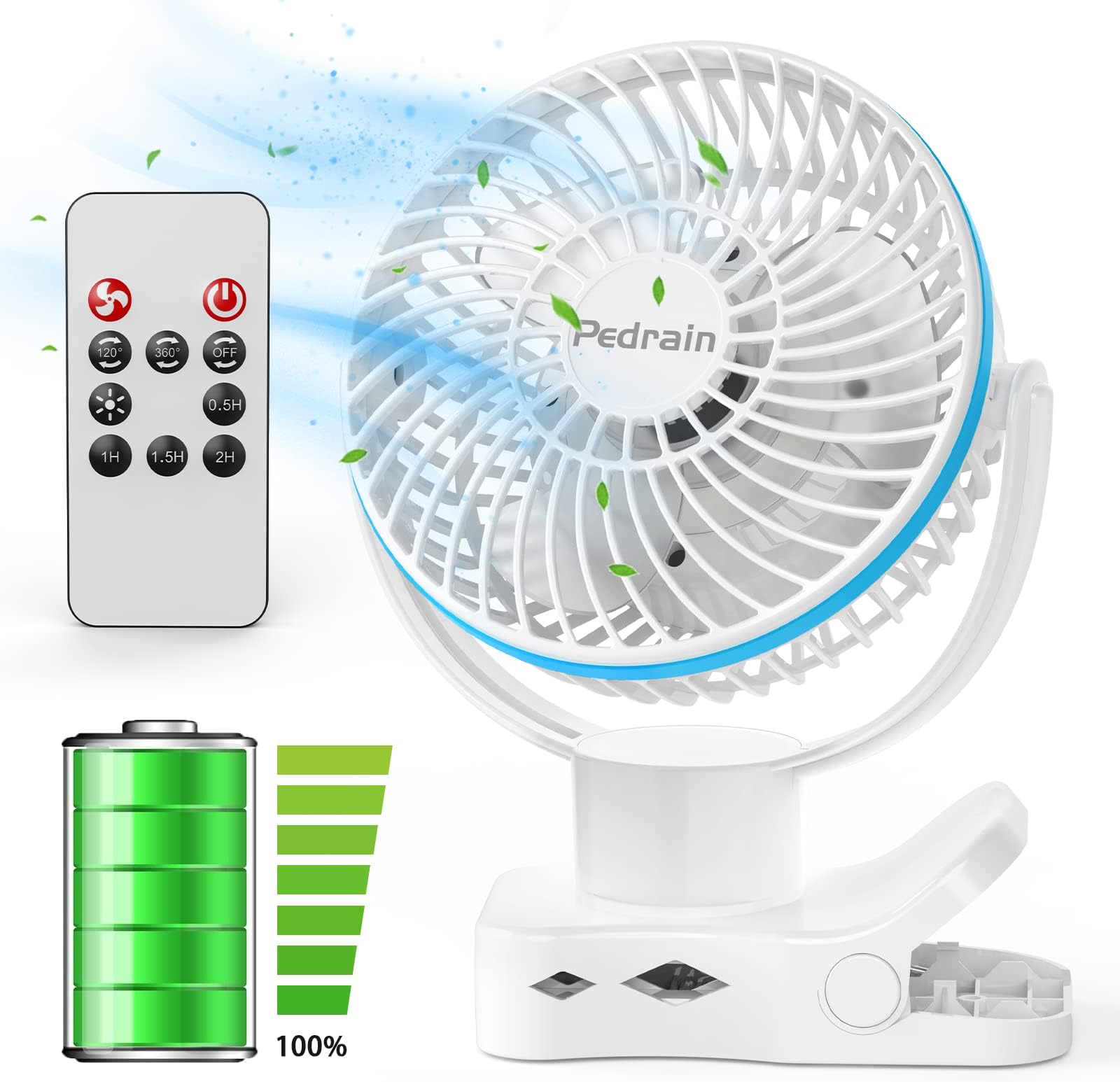 Amazon | 卓上扇風機【2025年新機型 極静音&夜灯機能】360度自動首振り クリップ扇風機 壁掛け 吊り下げ usb扇風機 小型 ...