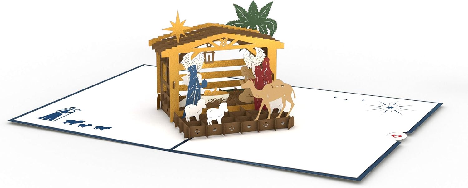 Buy Lovepop Nativity Classic Pop Up Card - 3D Cards, Christmas Cards ...