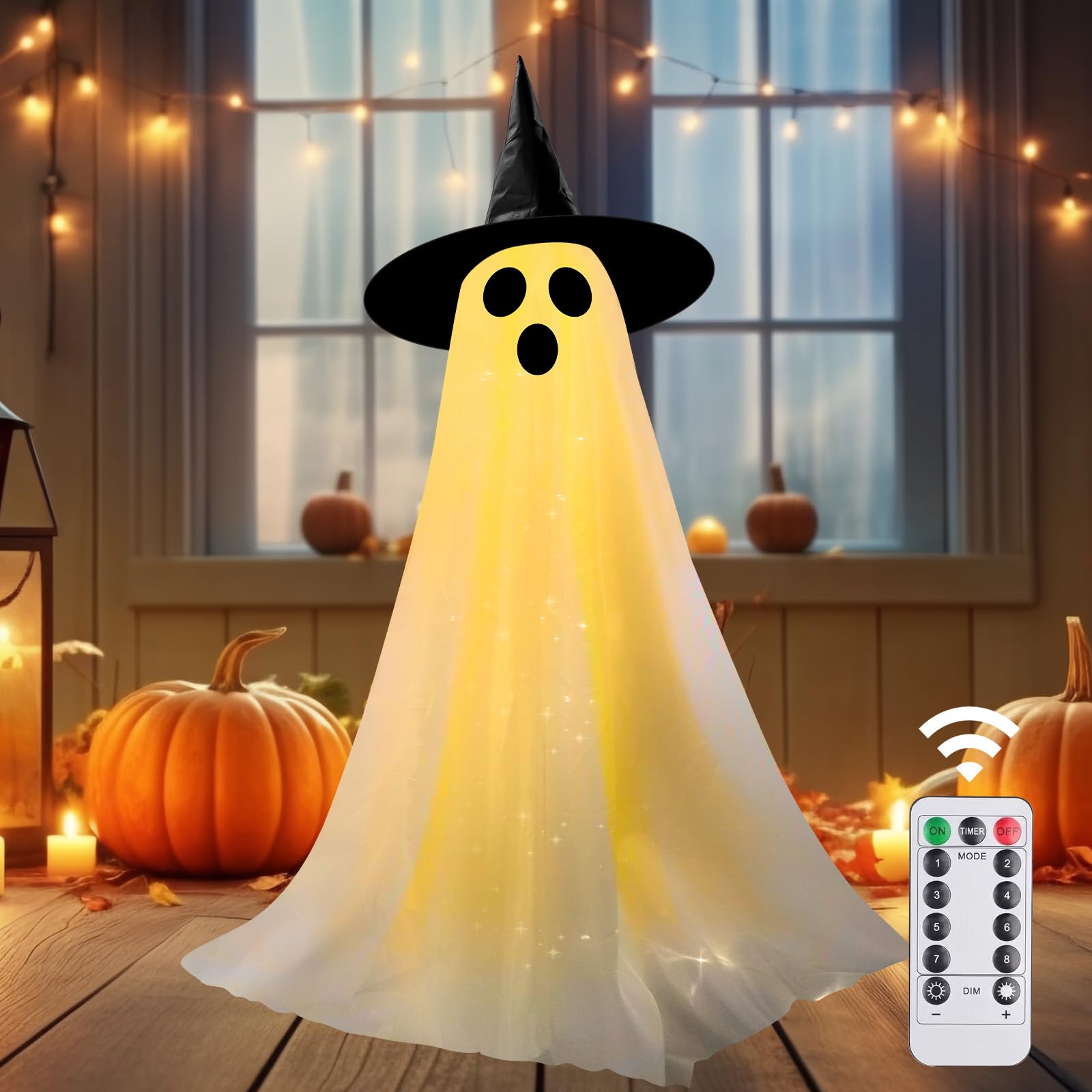 Amazon.com: TUODAW 2Packs Halloween Decorations,Spooky Ghost Halloween ...