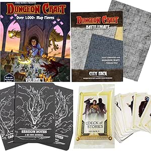 Amazon.com: DUNGEON CRAFT DM Starter Kit Vol 1 – DND 5E Essentials with Maps, Dice, Tokens ...
