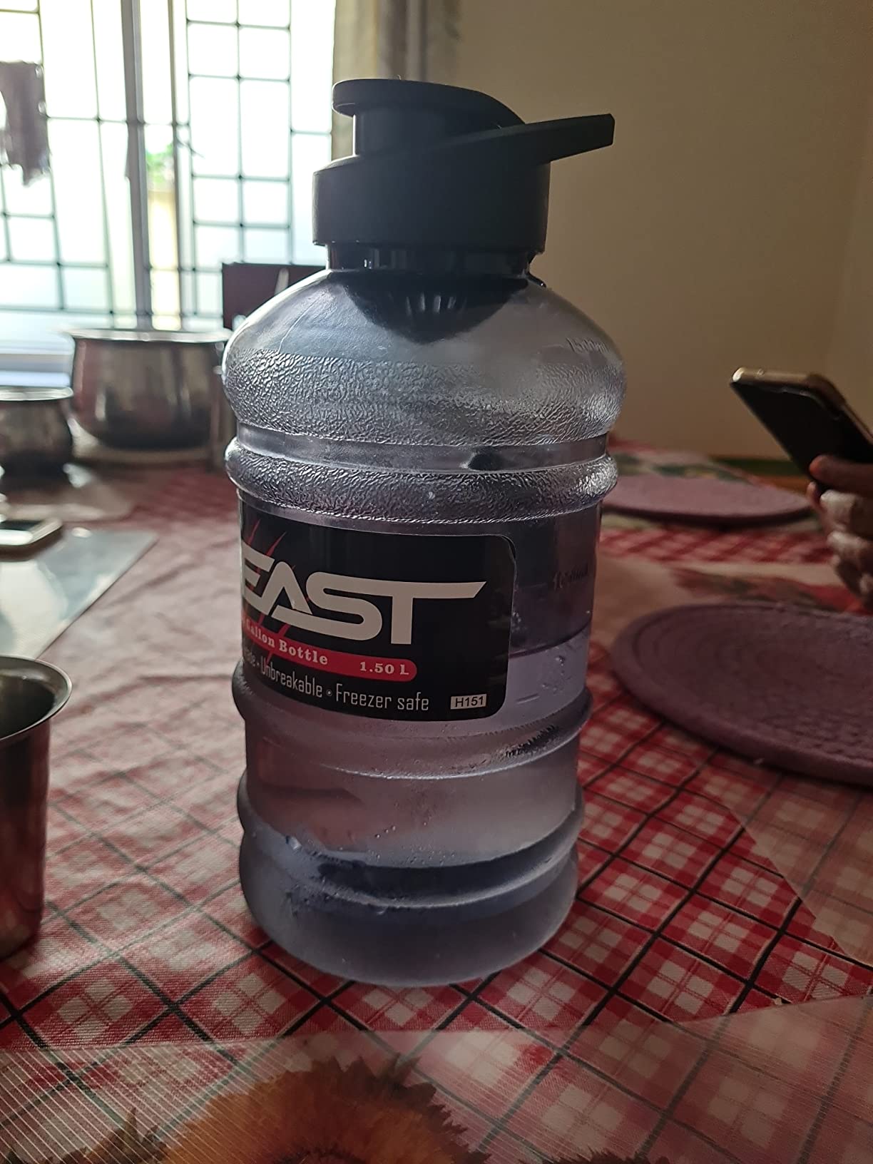 Fyugo Sports Gallon Plastic Water Bottle Big Size 1500 mL with Mixer ...