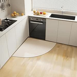 Amazon.com: Eanpet Triangle Kitchen Mat for Floor Quick Dry Corner ...
