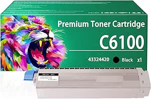 Amazon.com: muchoose C6100 Toner Cartridge Compatible for OKI C6100 ...