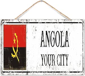 Amazon.com: WSDESDEC Funny Wooden Plaque Sign Angola Gallery Wall Decor ...