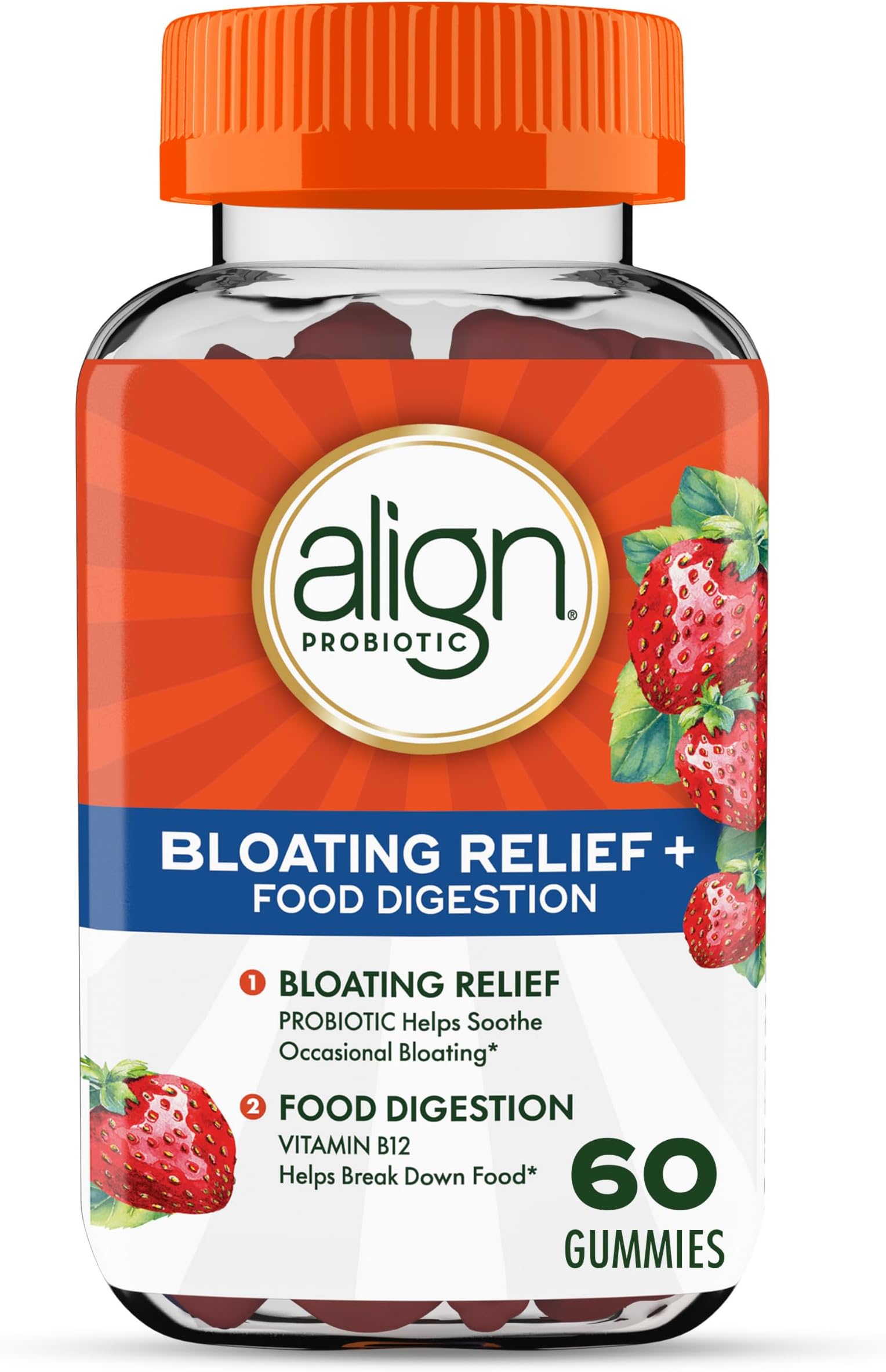 Amazon.com: Align Probiotic, 3-in-1 Biotic Gummies, Prebiotic ...