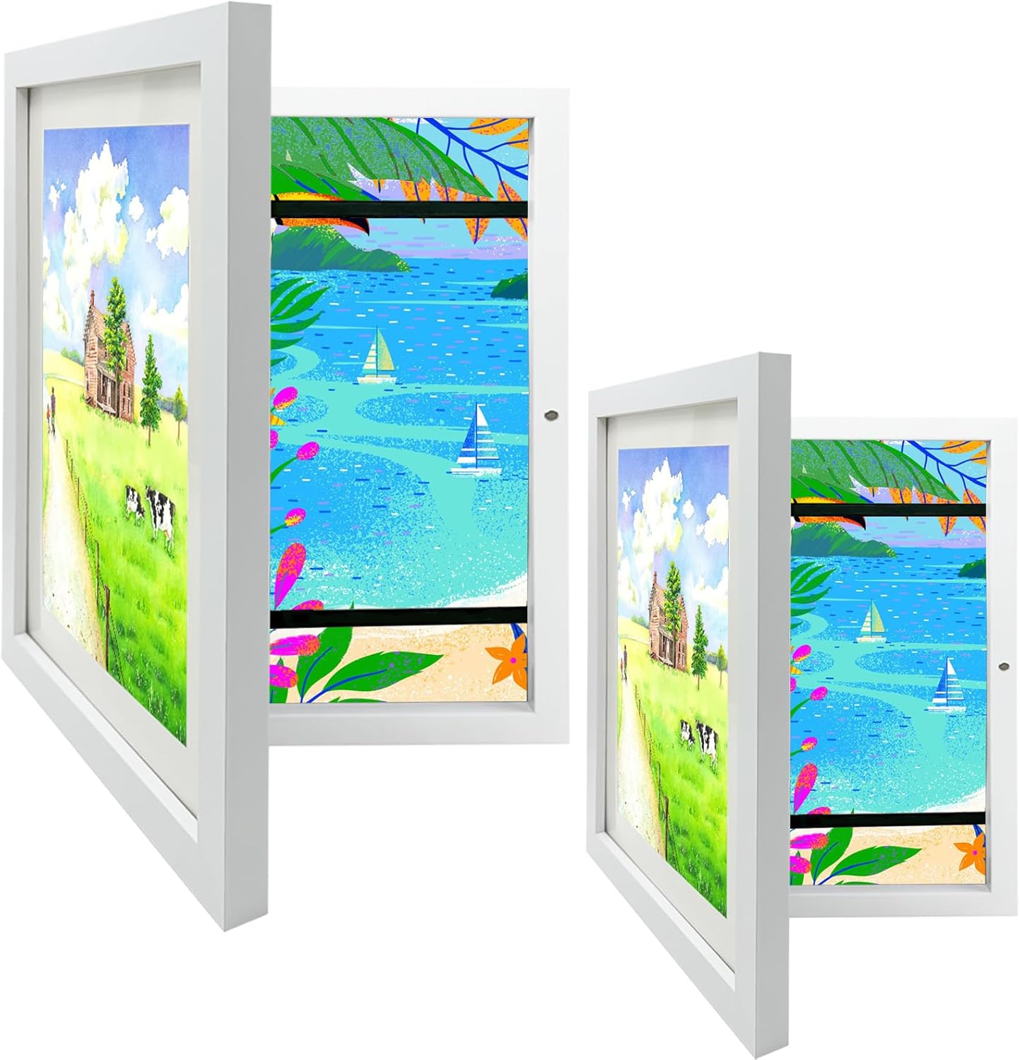 2PCS A4 Kids Art Frame Children Artwork Picture Display Frame ...