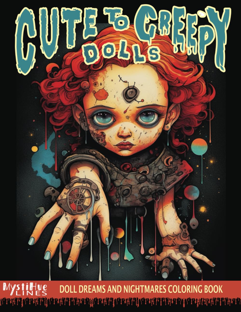 Amazon.com: Cute to Creepy Dolls: Doll Dreams and Nightmares Coloring ...