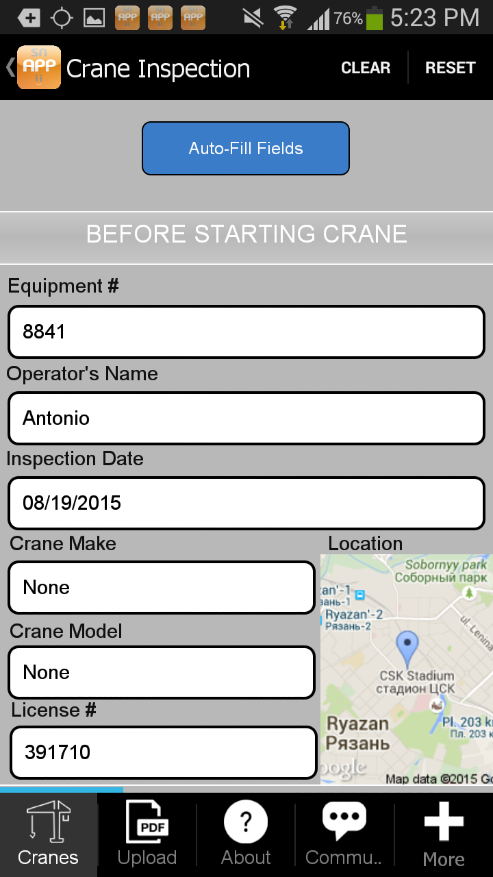 Crane Inspection App - App on Amazon Appstore