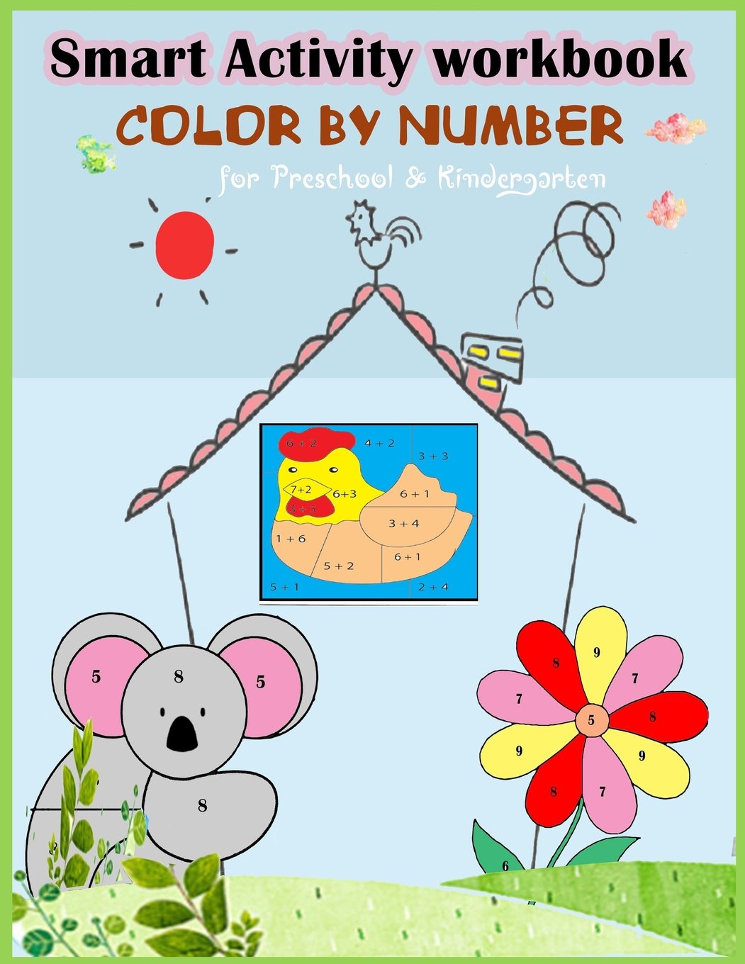Smart Activity Workbook Color By Number For Preschool And Kindergarten ...