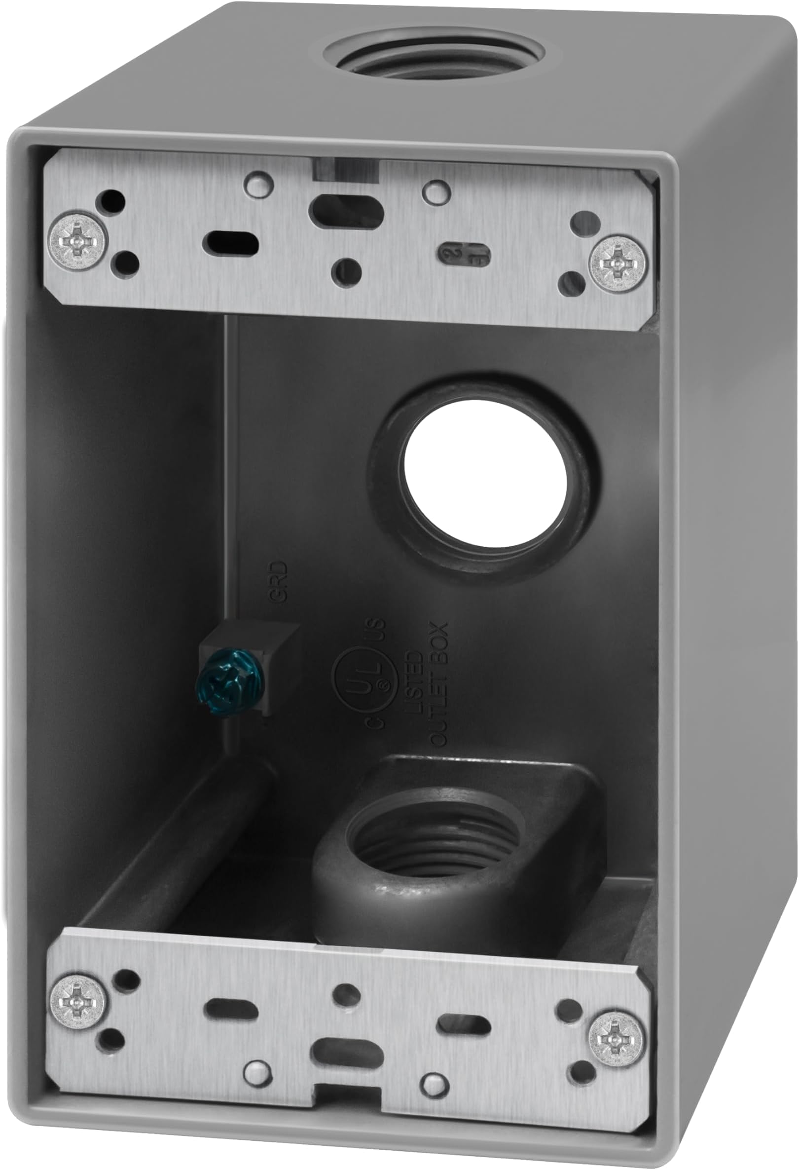 TayMac 5388-0 2-Gang Weatherproof Deep Box with Five 3/4-in. Threaded ...