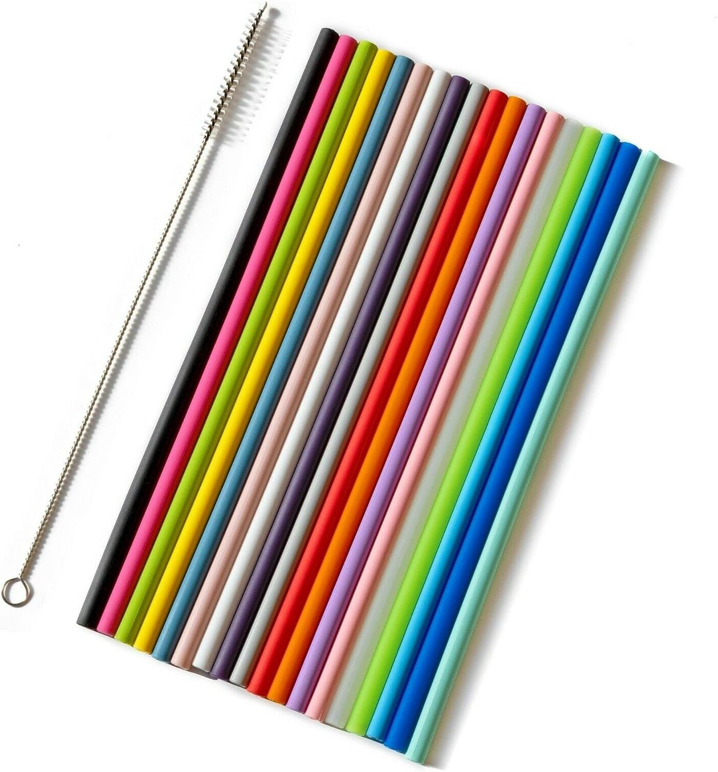 12 Pack, Extra Long 14.5 inch Reusable Silicone Straws for Large Water ...
