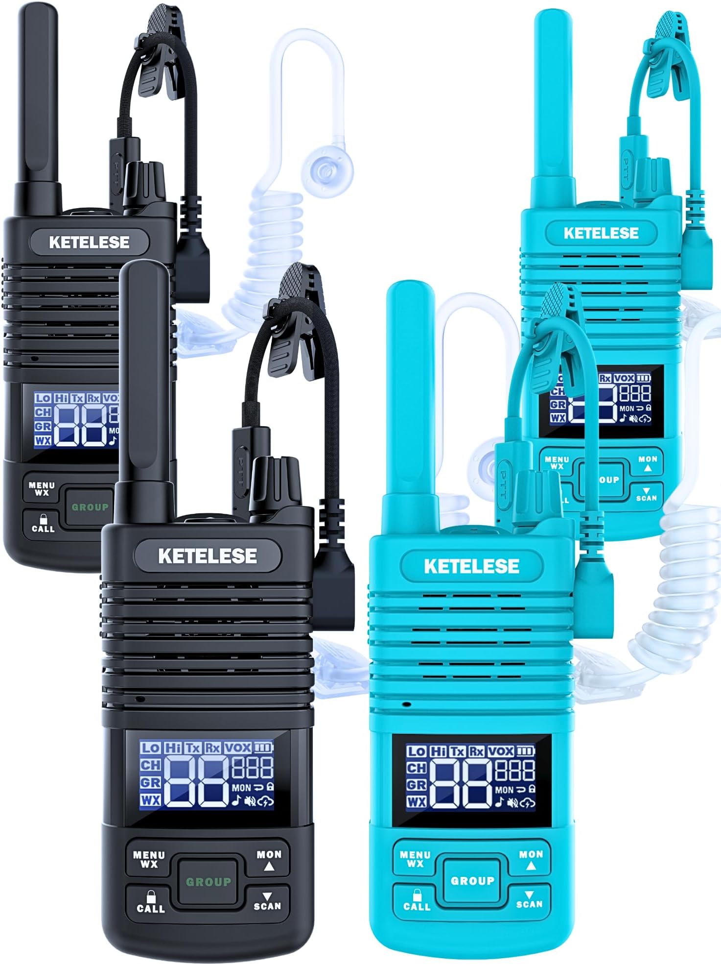 Amazon.com: Rugged Radios Two Way 5W Handheld Radio Walkie Talkie for ...