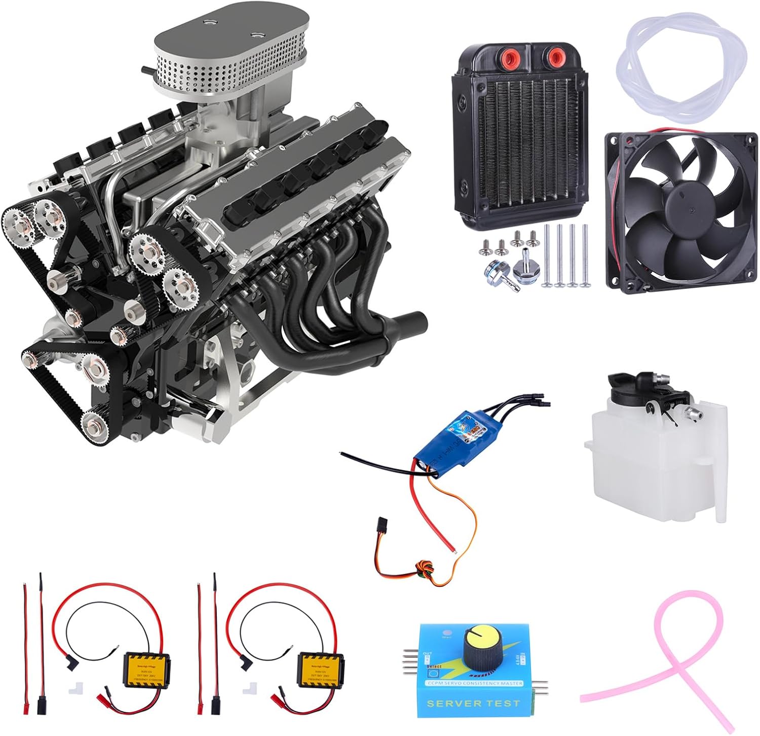 Amazon.com: Fundiyengdi V12 Engine Model Kit That Runs, Mechanical ...