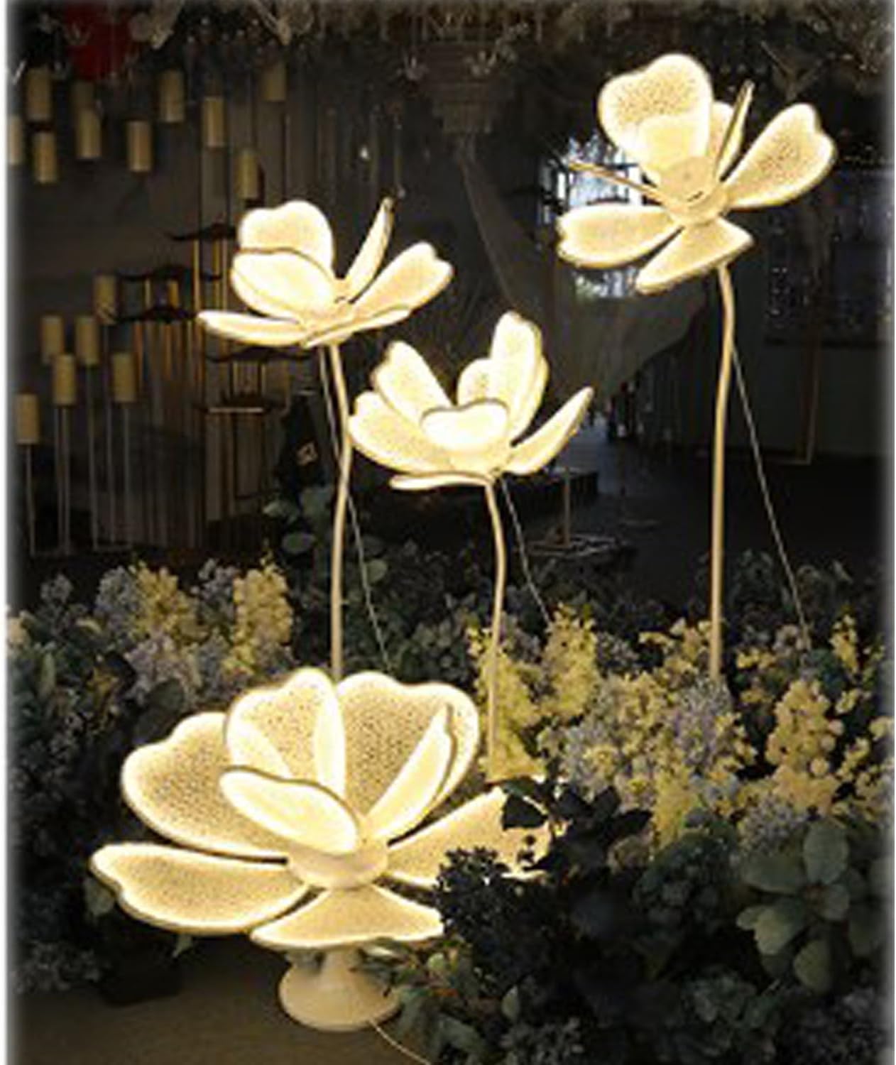 GTANND Wedding Peony Floor Lamp,Glowing Peony Wedding Decoration Peony ...