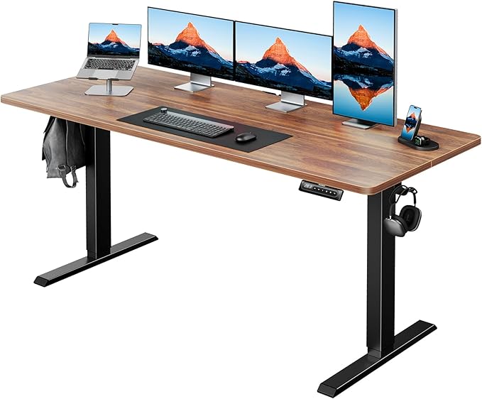 Amazon.com: HUANUO 63" x 28" Electric Standing Desk Adjustable Height ...