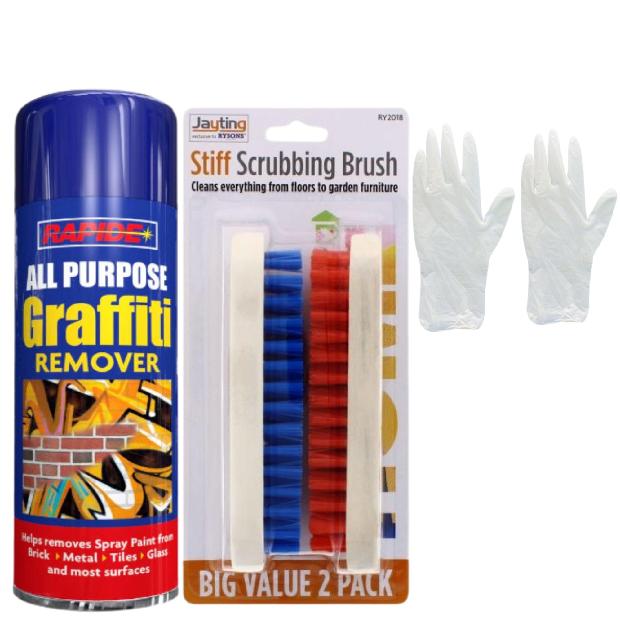 Graffiti and Paint Remover Set - Bundle with Rapide Graffiti Remover ...