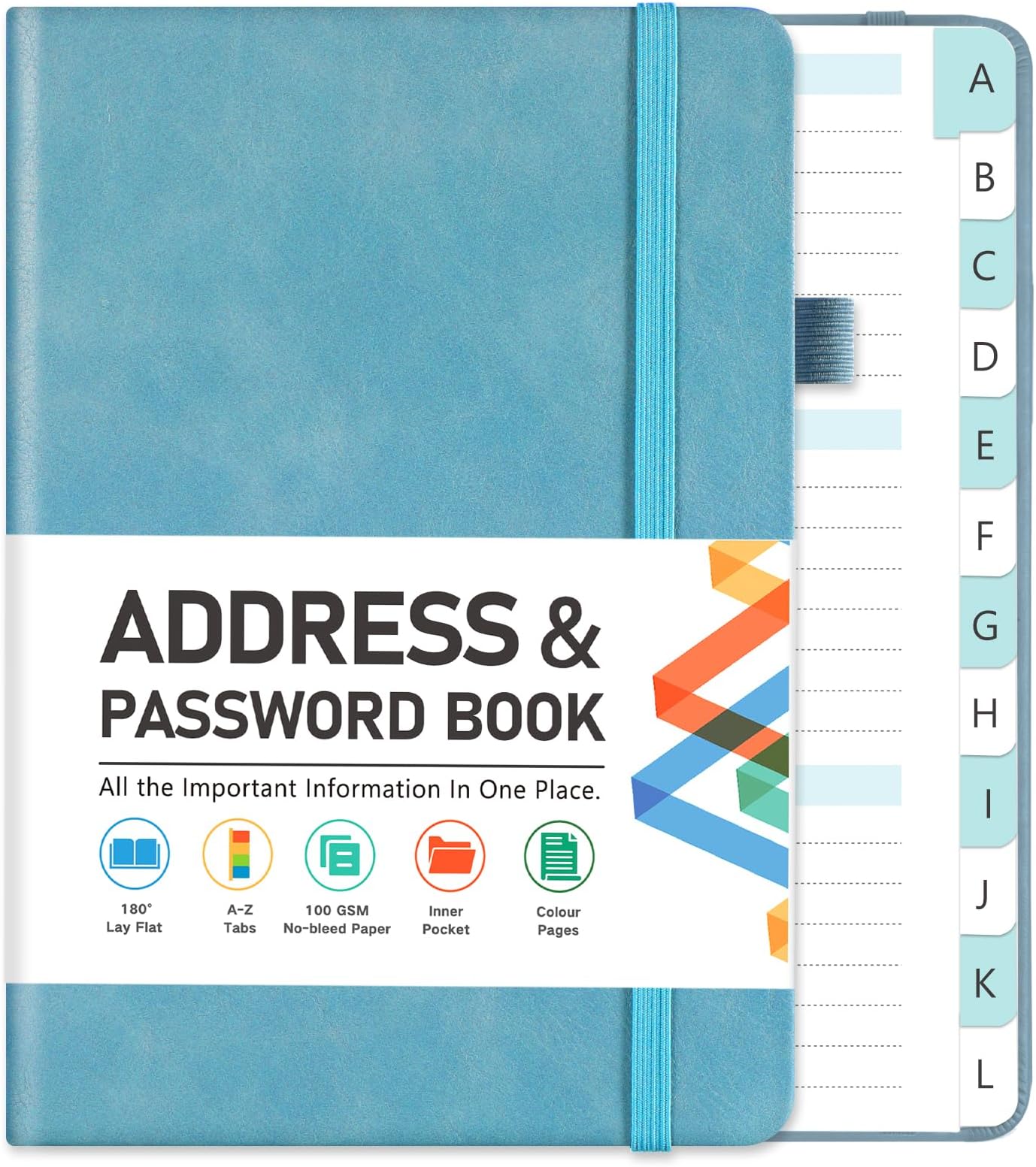 Amazon.com : Address Book, Address and Password Keeper Book with ...