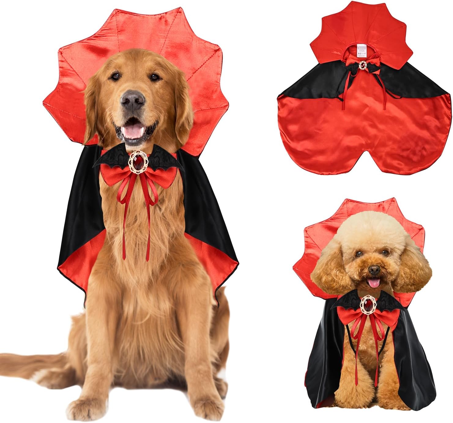 Amazon.com : Halloween Dog Costume Dog Halloween Cloak Cape Dog Vampire ...