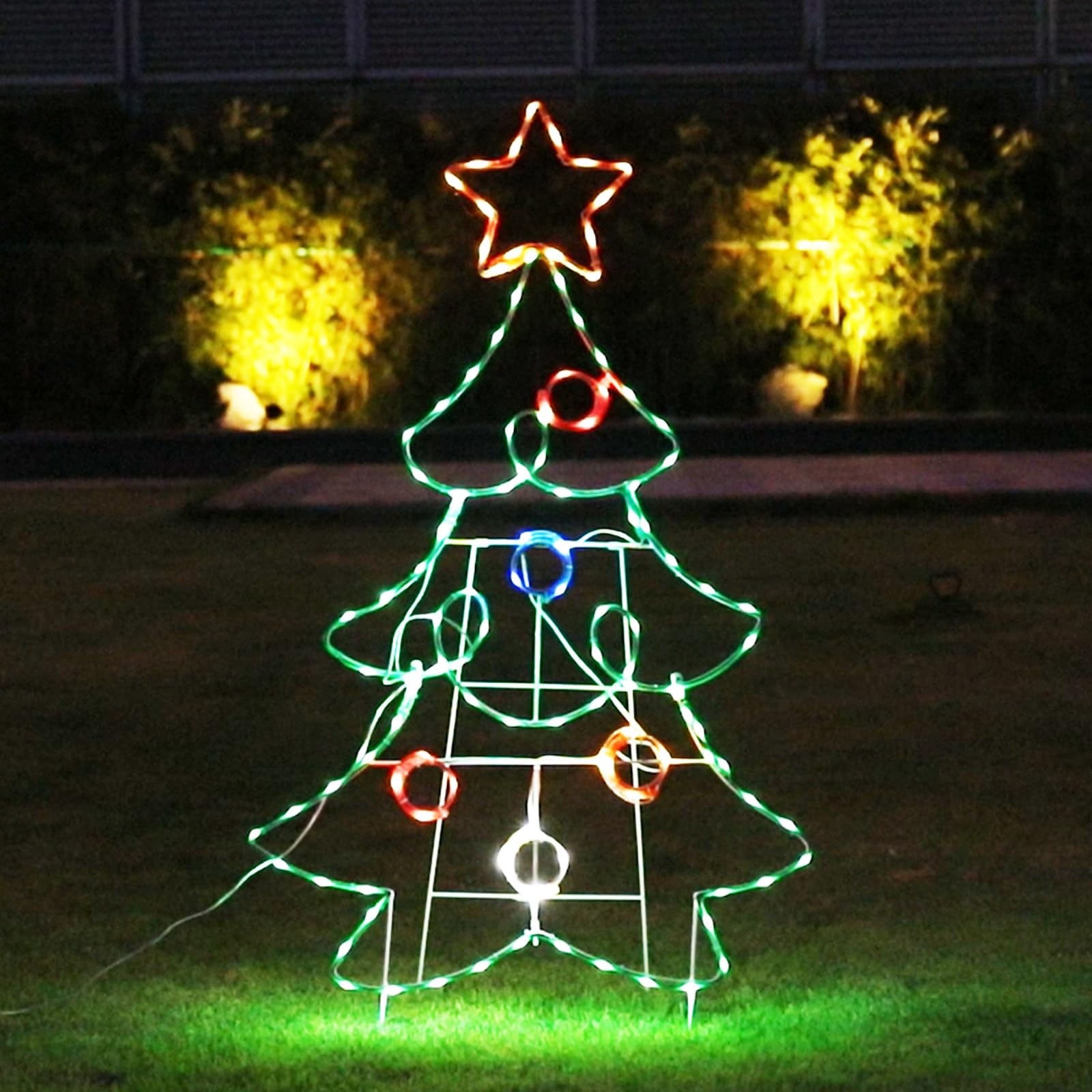 Amazon.com: Vigdur Christmas Tree Decorations Outdoor - 50" Lighted ...