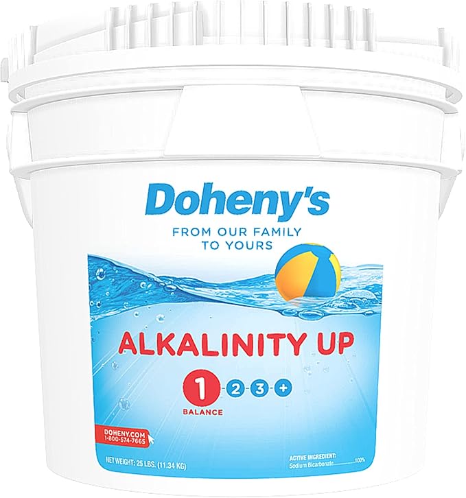 Amazon.com : Doheny's Alkalinity Up, Alkalinity Increaser for Swimming Pools, 25 Pounds : Patio ...