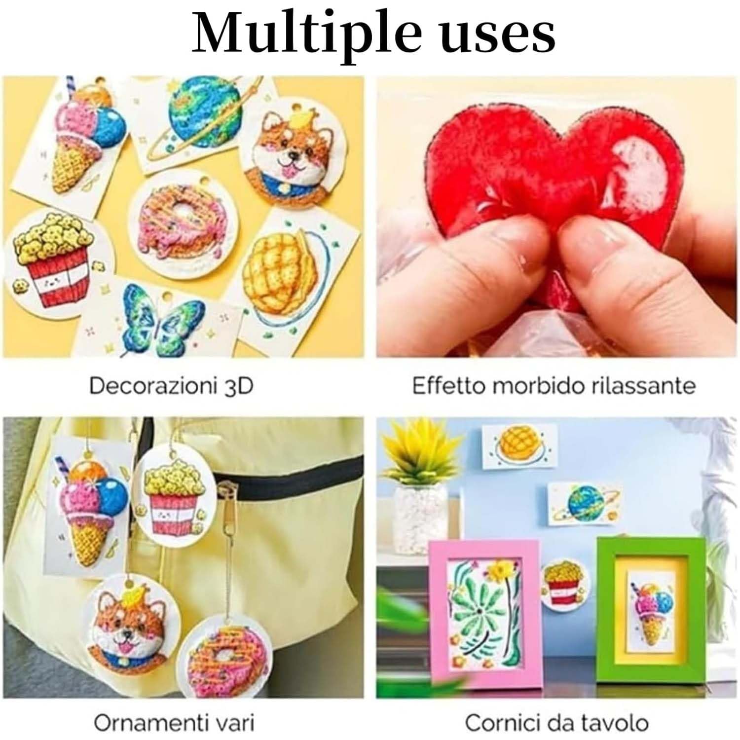 DIY Bubble Drawing Pens Magic Puffy Paint Kit - 46-Piece 3D Foam ...