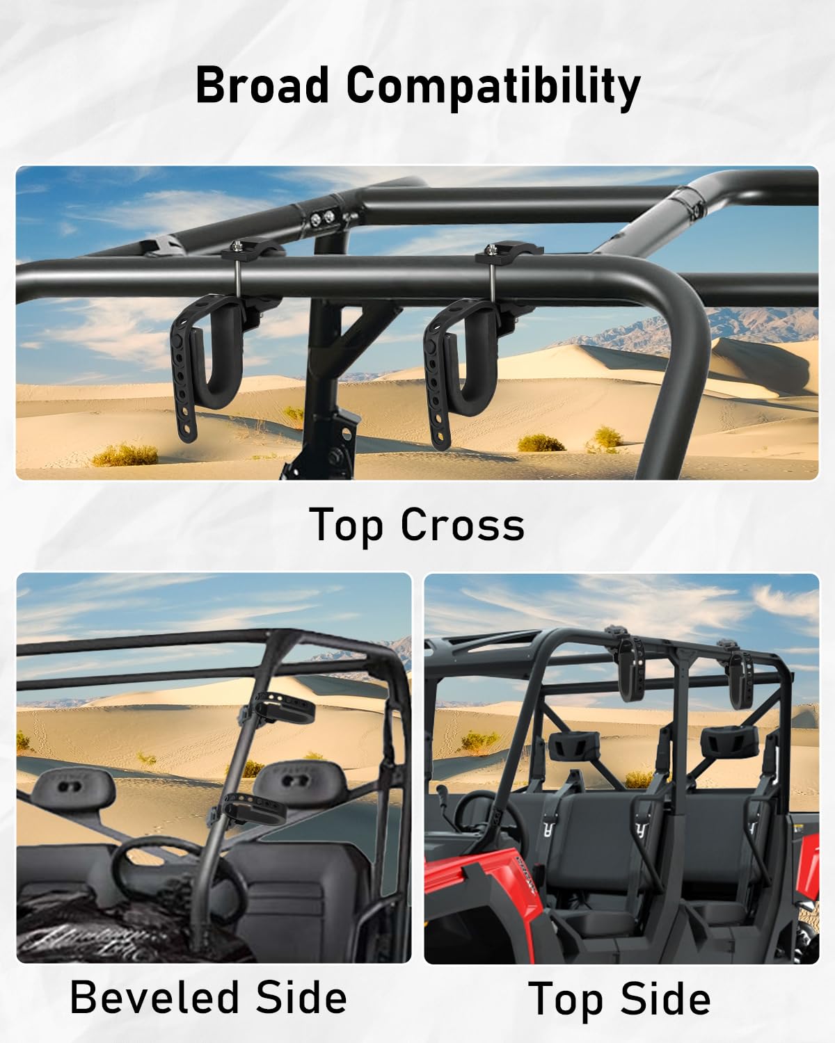Snapklik.com : Belinous UTV Gun Holder, UTV Gun Rack Bow Rack Shovel ...