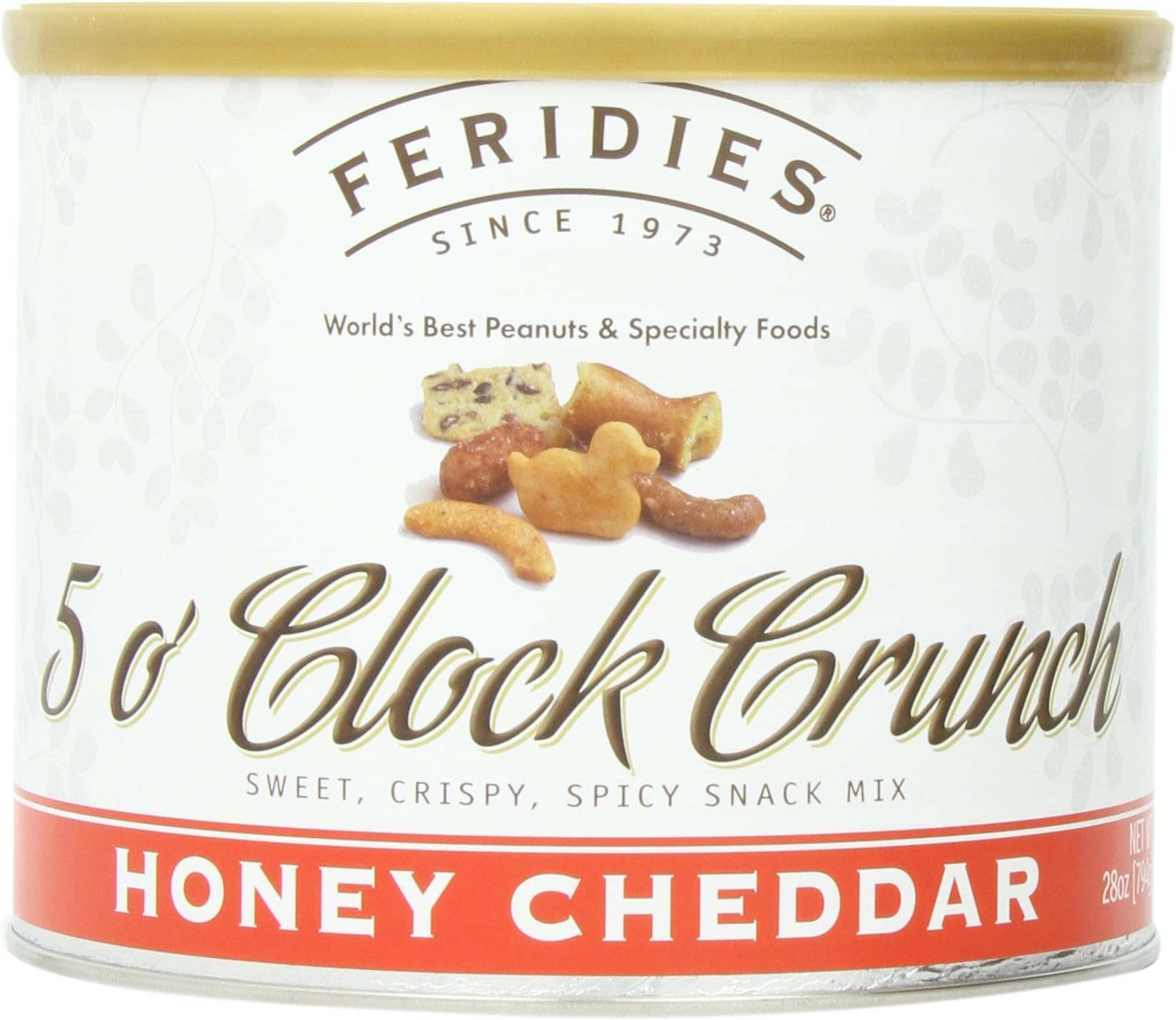 Amazon.com: FERIDIES 5 O'Clock Crunch Snack Mix, Honey Cheddar, 28 ...