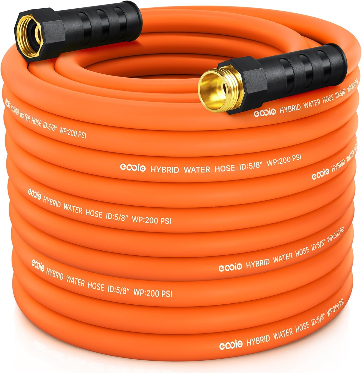 Amazon.com : Garden Hose 100 ft x 5/8", NON-EXPANDING Flexible Water ...