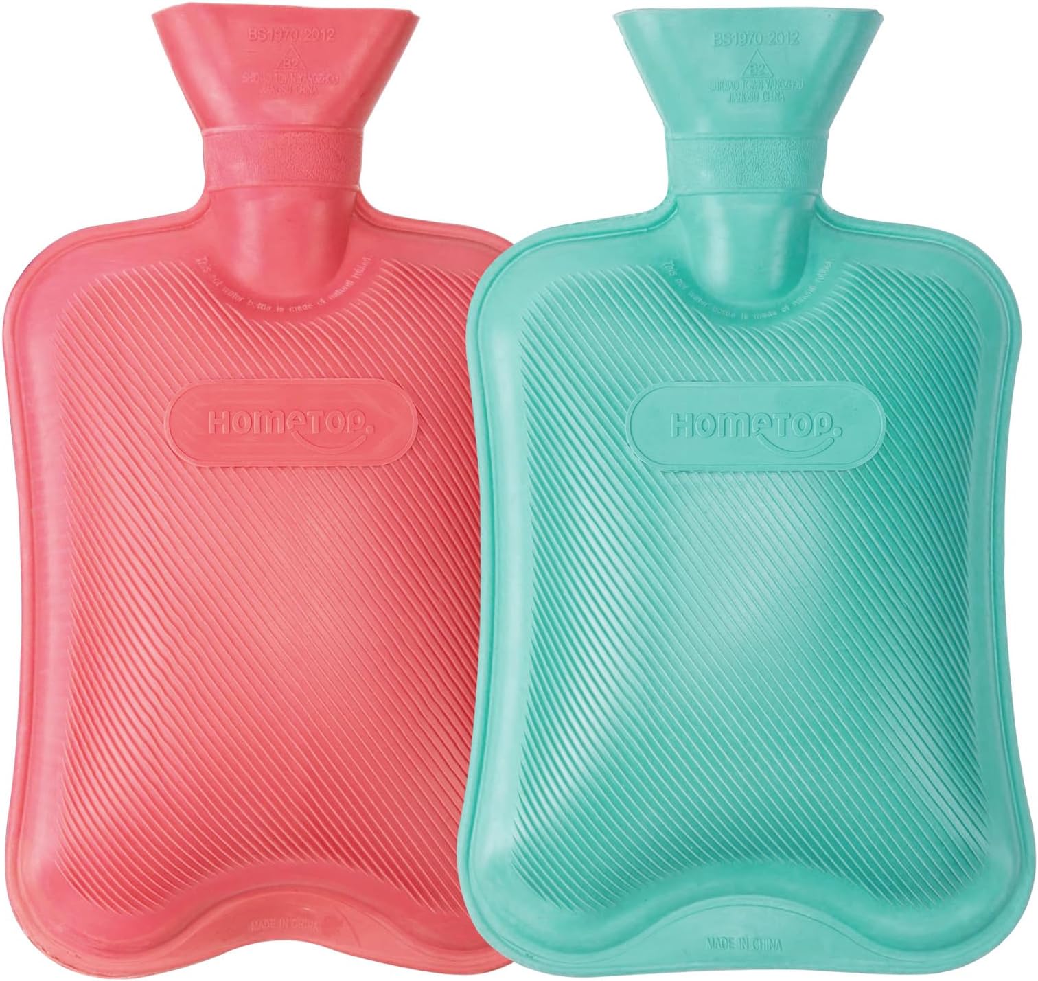 Amazon.com: SteadMax [2 Pack] Hot Water Bottles, 2L (68oz) Natural ...