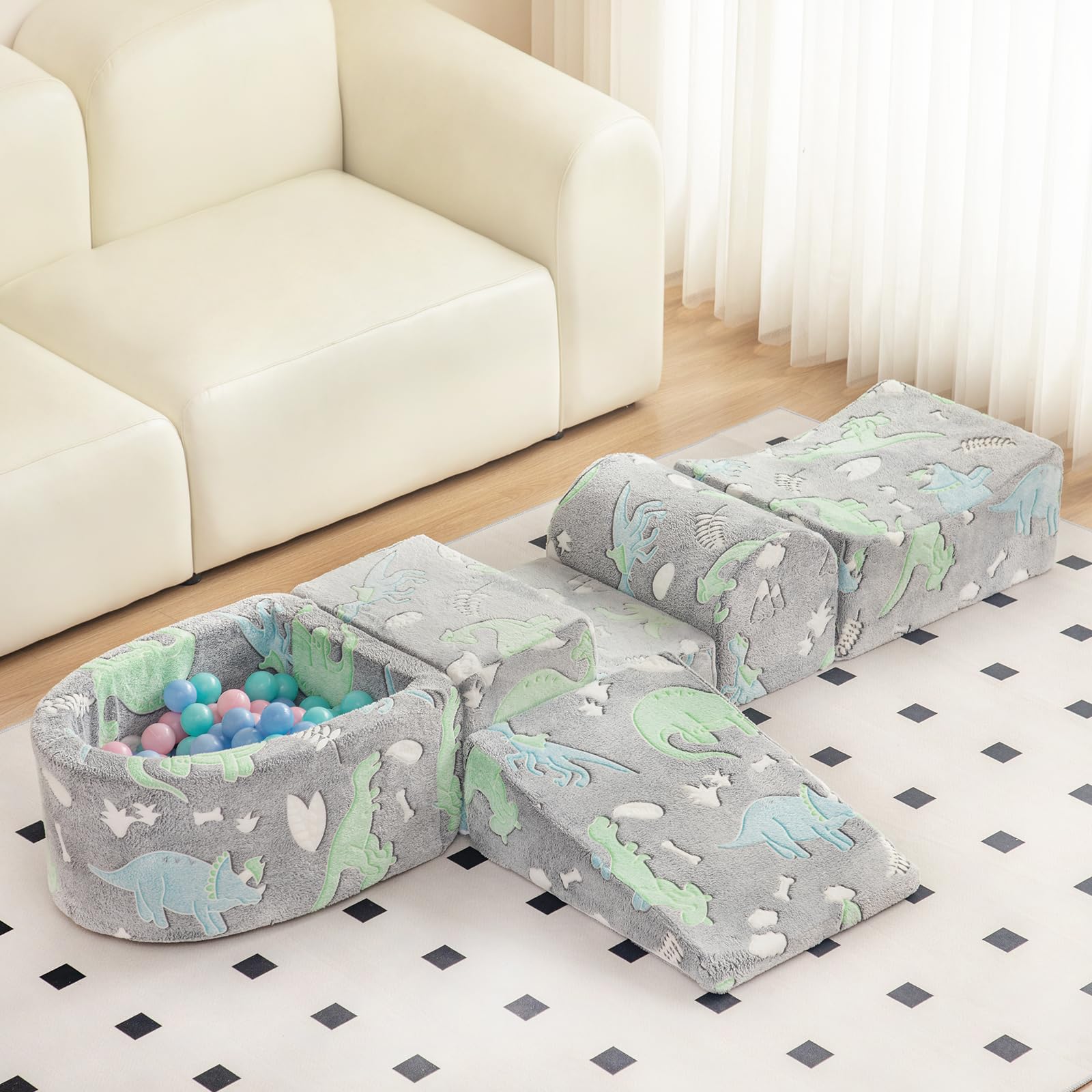 Amazon.com: Tiita Baby Climb and Crawl Playset 5-Piece, Kids Foam ...