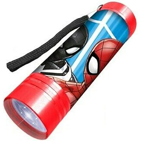 HOVUK® Kids Licensed Disney Character Spiderman Aluminium Super Bright ...
