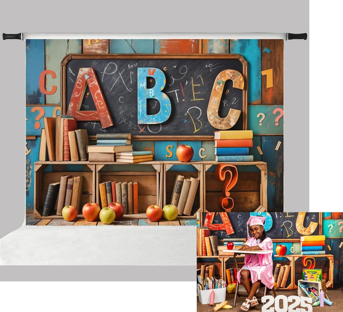 Amazon.com: Kate Welcome Back to School Backdrop for Photography ...