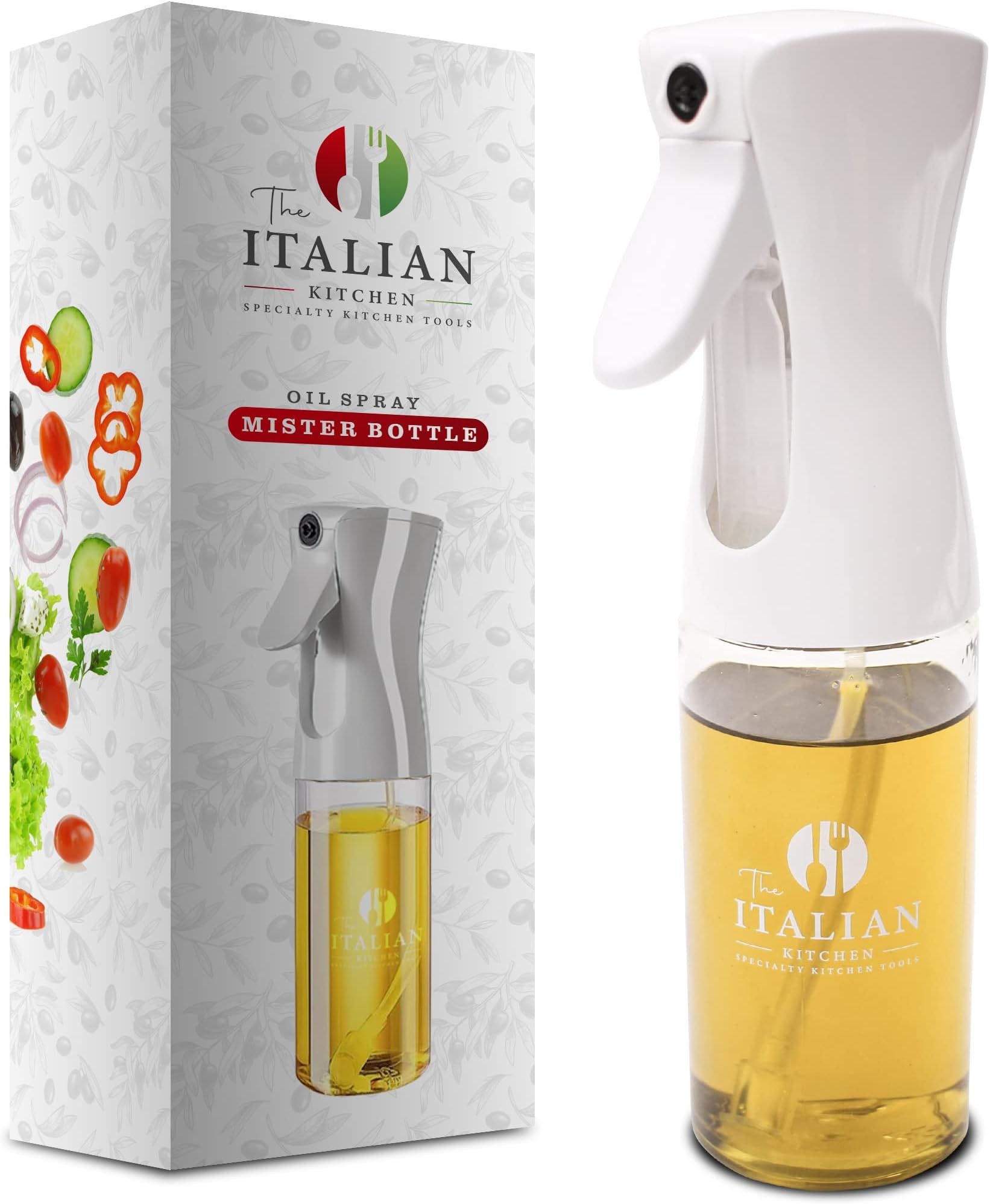 Amazon.com: The Italian Kitchen Advanced Olive Oil Spray Bottle for ...