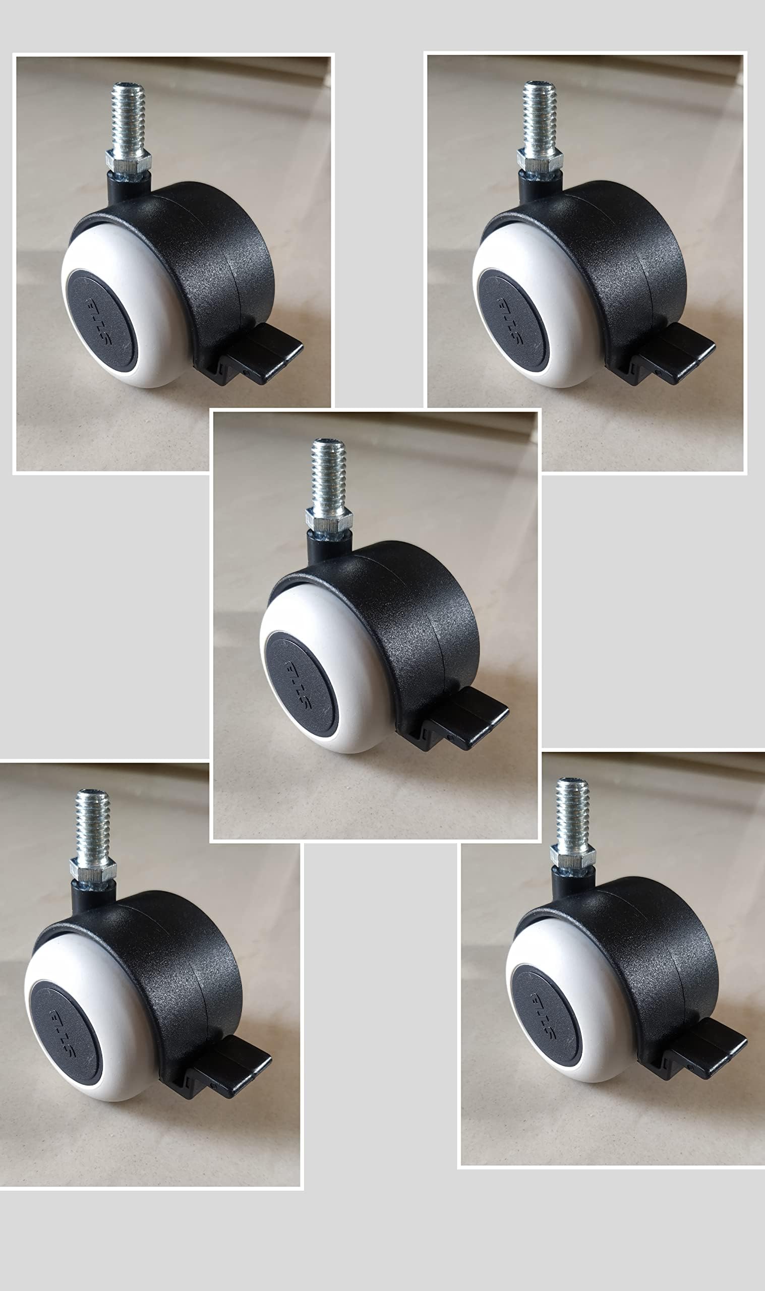 Nixnine Revolving Chair Replacement Wheels Furniture Caster Wheels ...