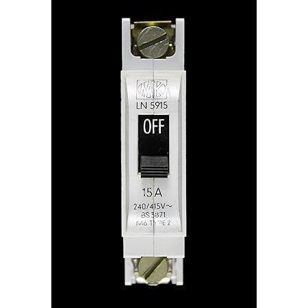 MK 6 AMP TYPE 2 M6 MCB CIRCUIT BREAKER 240V LN 5906 BS 3871 : Amazon.co ...