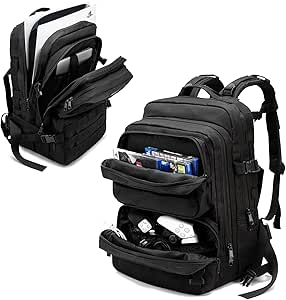 Amazon.com: ROYALFAIR Tactical Game Backpack Compatible with PS5/PS5 ...